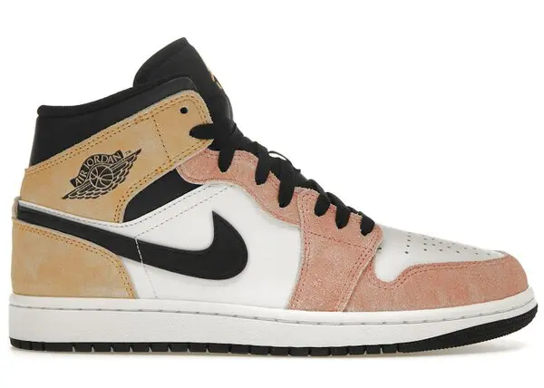 JORDAN 1 Mid Se Flight Club Sneakers - Magic Ember/sundial/white