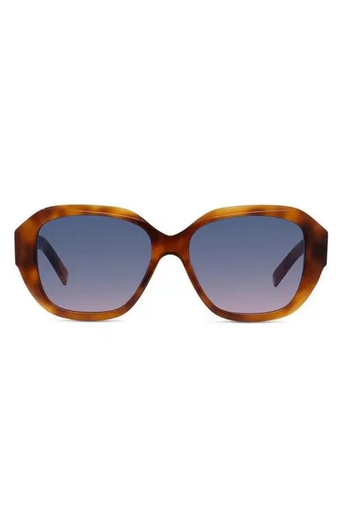 Givenchy Gv Day 55mm Sunglasses - Blonde Havana/gradient Blue