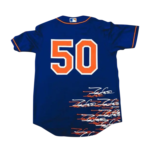 FUTURA LABORATORIES Futura X New York Mets Baseball Jersey - Blue
