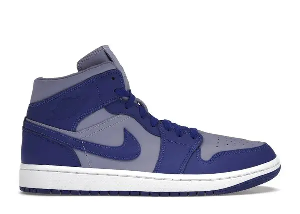 JORDAN 1 Mid Se Sneakers - Iron Purple/deep Royal Blue/white