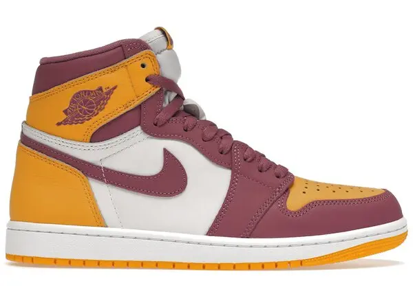 JORDAN 1 Retro High Og Brotherhood - University Gold/light Bordeaux/white