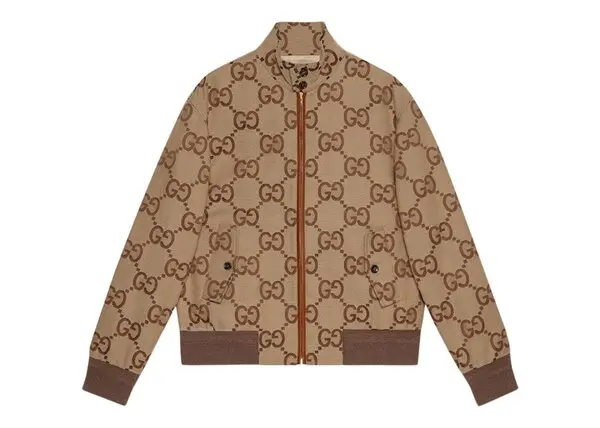 Gucci Jumbo Gg Canvas Jacket - Beige/ebony