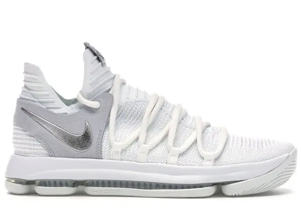 Nike Kd Sneakers - White/metallic Silver/pure Platinum