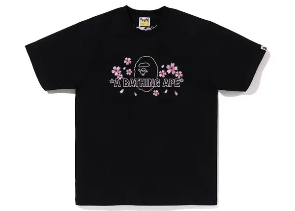 A BATHING APE Sakura Tee Shirt - Black