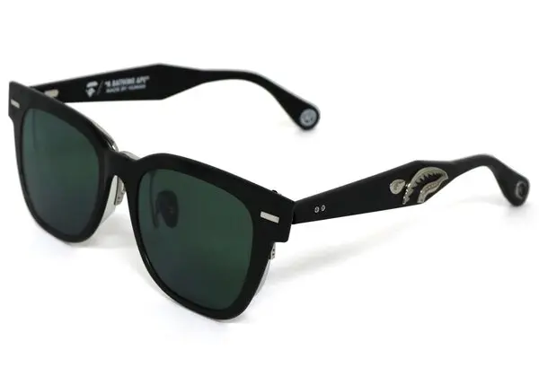 A BATHING APE Shark Sunglasses - Black