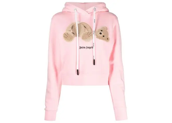 Palm Angels Teddy Bear-print Hoodie - Pink