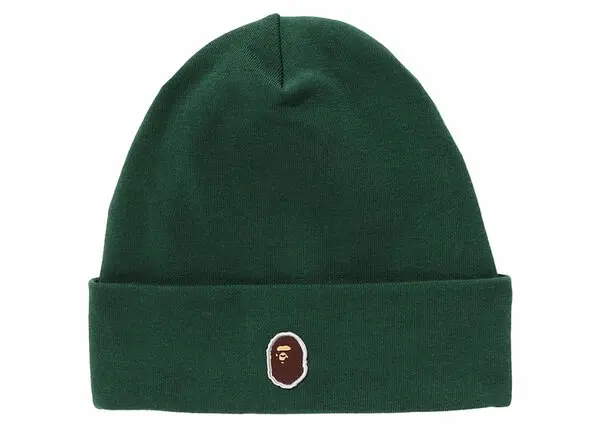 A BATHING APE Knit Cap With Applique