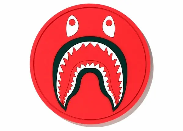 A BATHING APE Rubber Coaster - Red