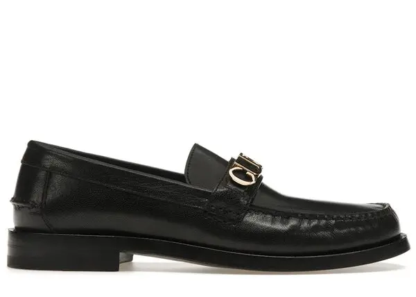Gucci Leather Loafers With Logo