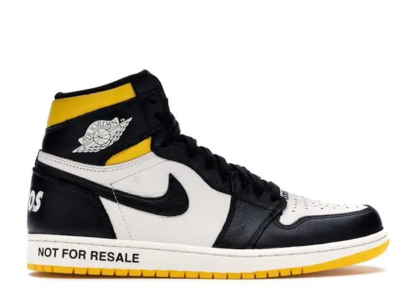 JORDAN 1 Retro High Sneakers - Sail/black/varsity Maize
