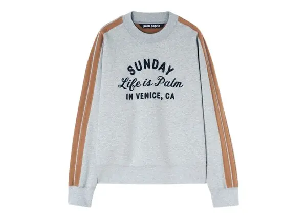 Palm Angels Sunday Sweatshirt - Melange Grey/black