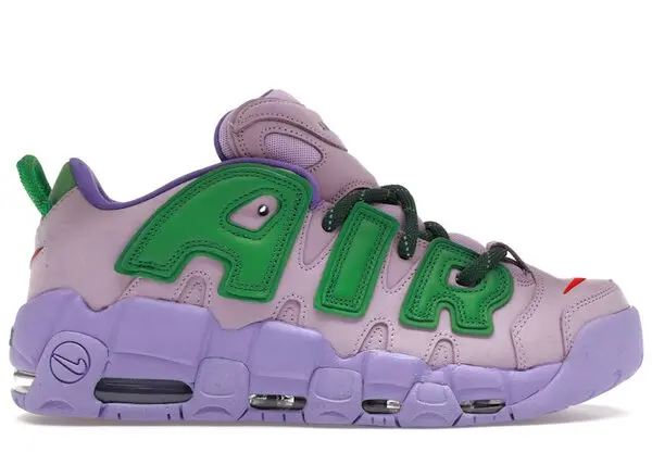 Nike More Uptempo Low Ambush Sneakers - Lilac/apple Green/university Red