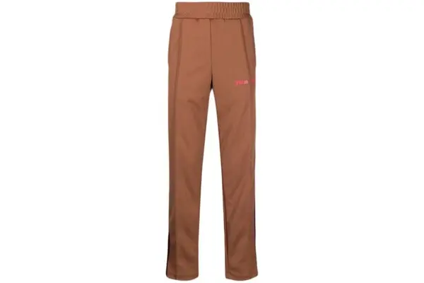 Palm Angels Side Stripe Track Pants - Brown/purple/red