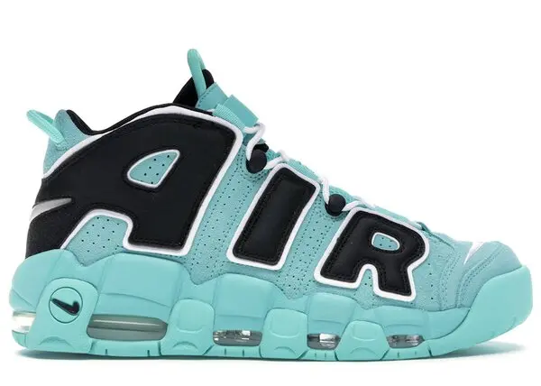 Nike Air More Uptempo Sneakers - Light Aqua/black/white