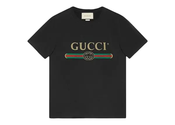 Gucci Logo Washed Print T-shirt