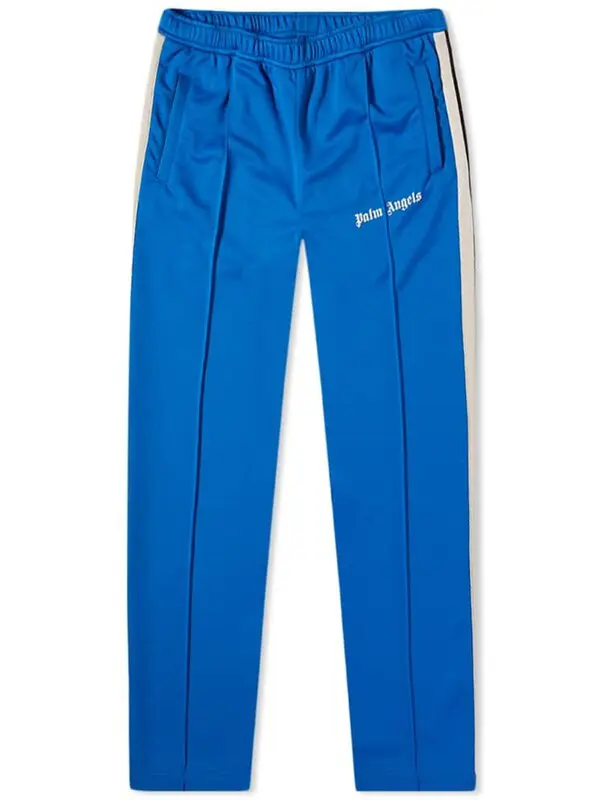 Palm Angels Slim Fit Track Pants - Blue/off White