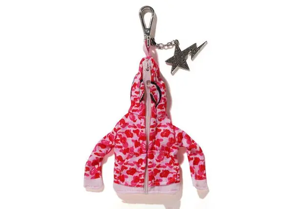 A BATHING APE Shark Full Zip Hoodie Keychain