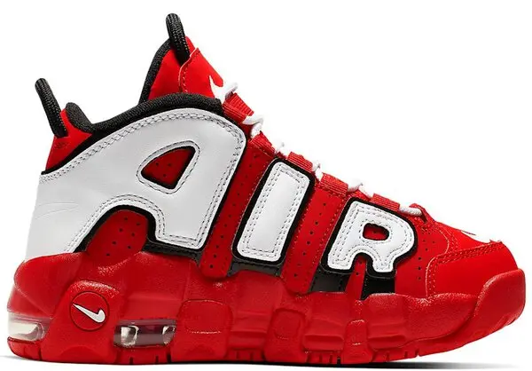 Nike Air More Uptempo Sneakers - University Red/black/summit White