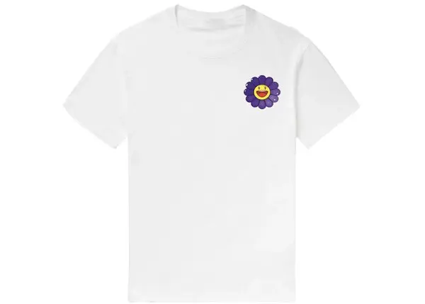 J BALVIN Morado X Takashi Murakami Flower Tee Shirt - White