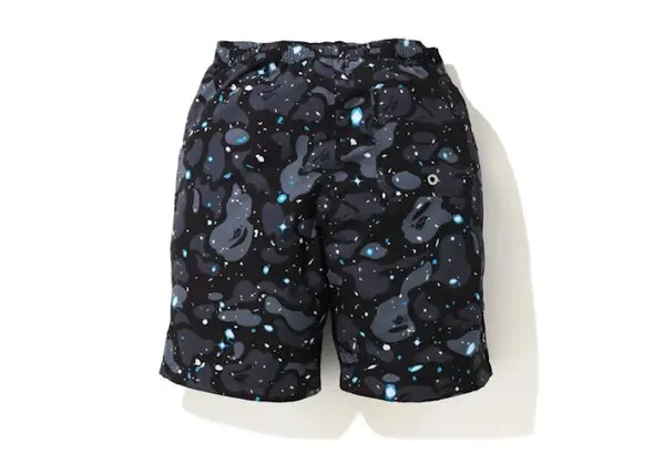 A BATHING APE Space Camo Beach Shorts