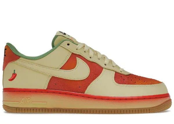Nike Air Force 1 Low '07 - Lemon Wash/university Red