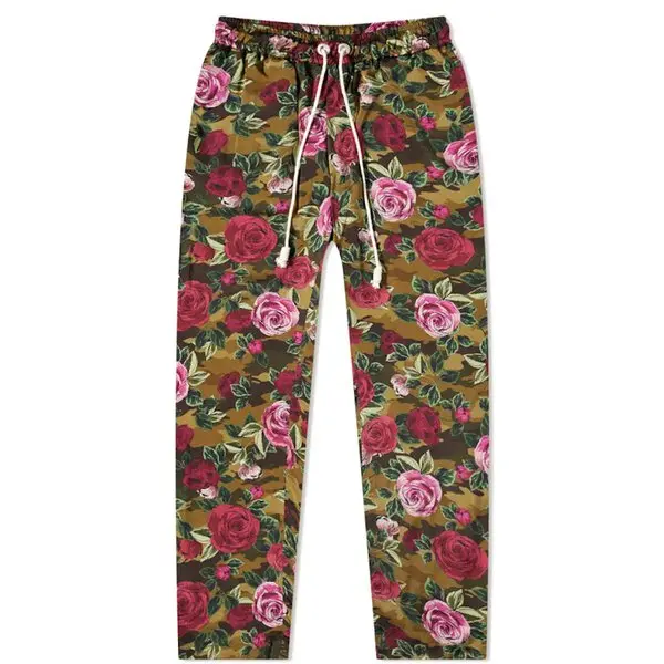 Palm Angels X End Allover Camo Rose Pajama Pants - Red