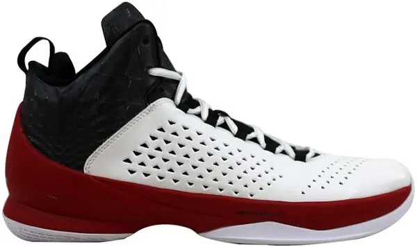 JORDAN Athletic Sneakers - White/black/gym Red