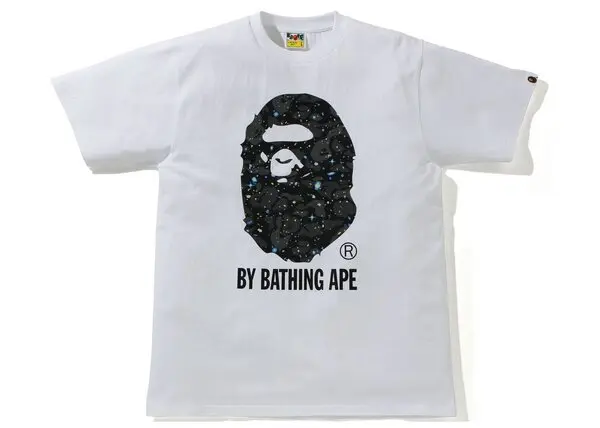 A BATHING APE Space Camo Bathing Ape Tee Shirt - White