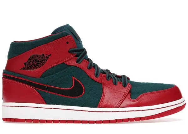 JORDAN 1 Mid Sneakers - Gym Red/blackone-colordark Sea