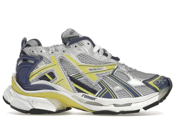 Balenciaga Runner Sneakers - White/blue/yellow