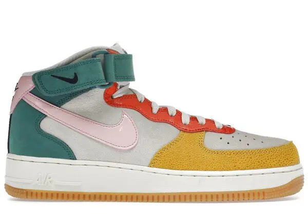 Nike Air Force 1 Mid Nh Sneakers - Coconut Milk/bleached Coral/vivid Sulfur