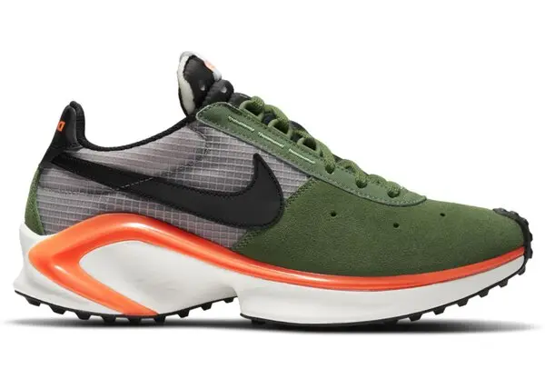 Nike D/ms/x Waffle Sneakers - Forest Green/black/orange