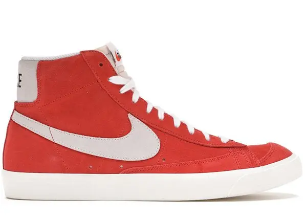 Nike Blazer Mid '77 Suede Sneakers - Habanero Red/sail/black