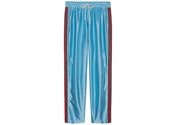 Gucci Shiny Jersey Jogging Pant With Web