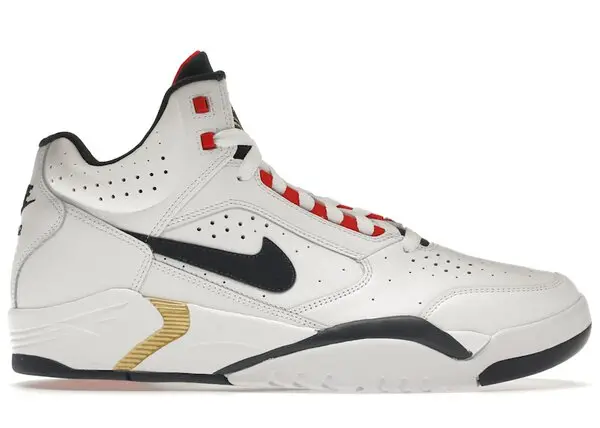 Nike Air Flight Lite Ii Mid Olympic Sneakers - White/navy/red