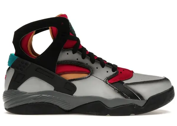 Nike Air Flight Huarache Hoop Pack - Grey/bordeaux/laser Orange