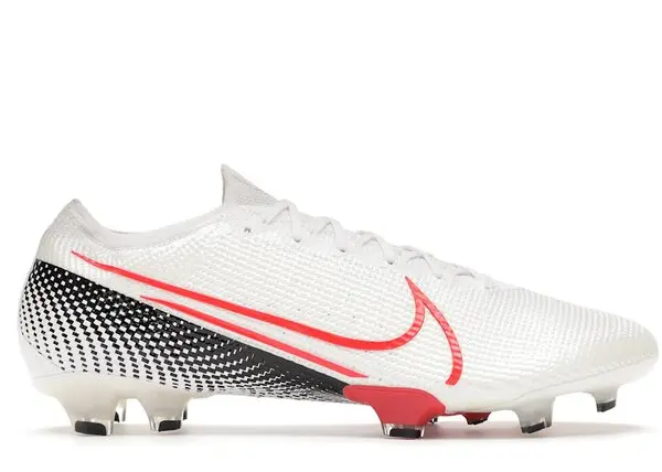 Nike Mercurial Vapor 13 Elite Fg - White/black/laser Crimson