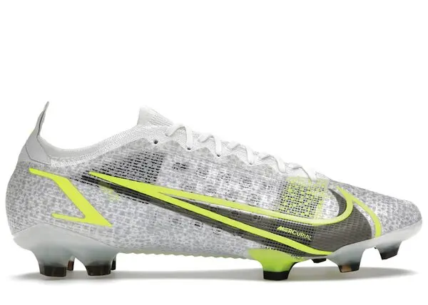 Nike Mercurial Vapor 14 Elite Fg - White/metallic Silver/volt