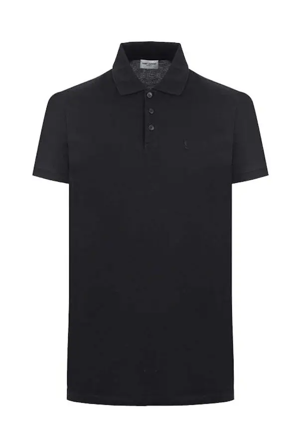 Saint Laurent Logo Polo Shirt