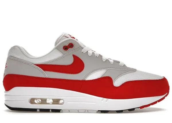 Nike Air Max 1 Anniversary - White/university Red/neutral Grey
