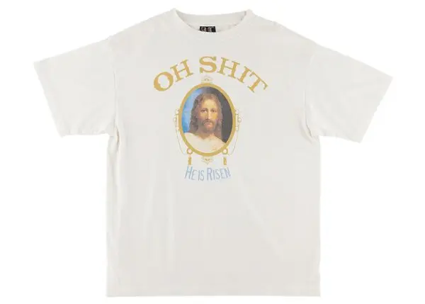 SAINT MXXXXXX Oh Shit T-shirt - Vintage White