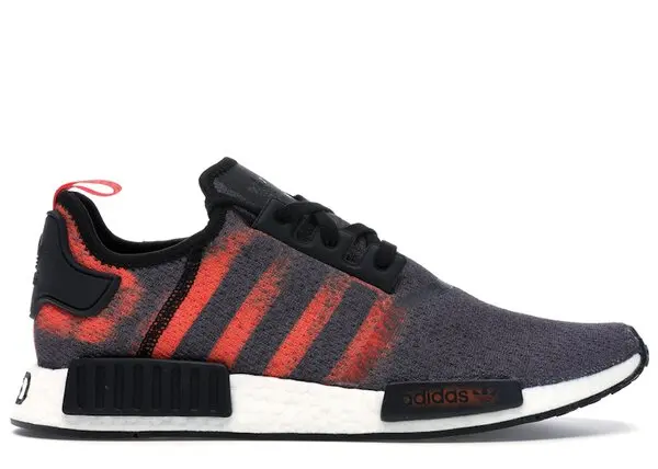 Adidas Nmd R1 Stencil Pack Sneakers - Core Black/solar Red