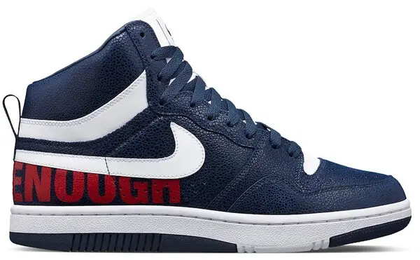 Nike Court Force Mid Sneakers - Midnight Navy Blue/white/university Red