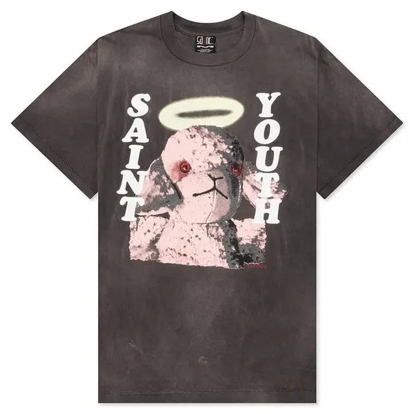 SAINT MICHAEL Pink Sheep T-shirt - Black