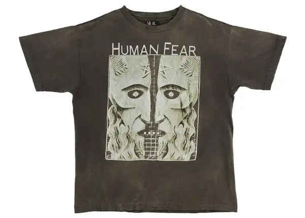 SAINT MXXXXXX Human Fear T-shirt - Vintage Black