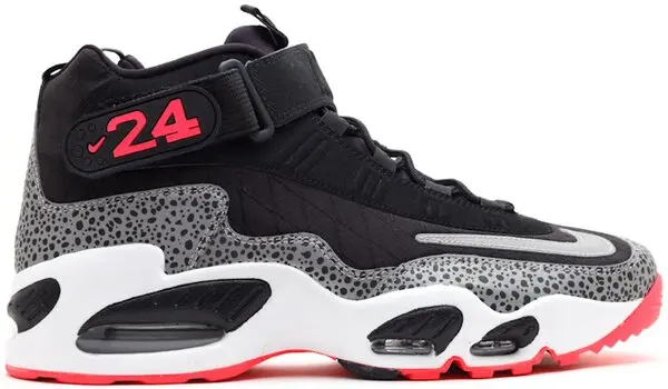 Nike Air Griffey Max 1 Safari Sneakers - Black/metallic Silverone-colorwhiteone-coloratomic Red