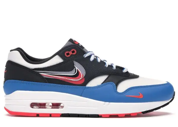 Nike Air Max 1 Time Capsule Pack Sneakers - Black/cement Grey/imperial Blue