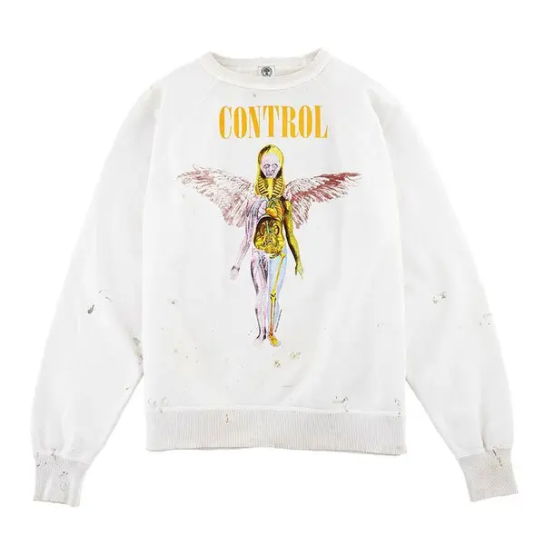 SAINT MXXXXXX Angel Crewneck Sweatshirt - White