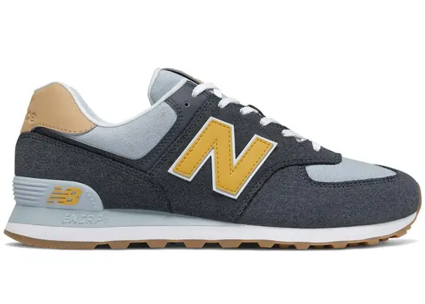 NEW BALANCE 574 Sneakers - Outerspace/varsity Gold