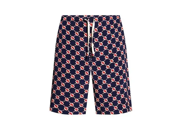 Gucci Gg Hexagon Silk Crepe Shorts